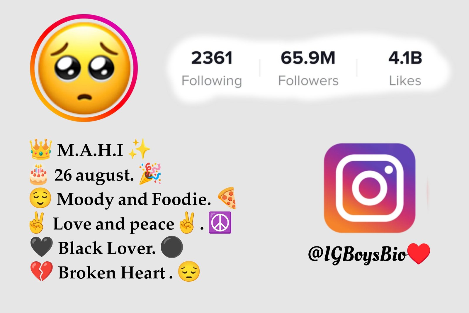 Broken Bio For Instagram - Broken Heart Instagram Bio - IGBoysBio.com